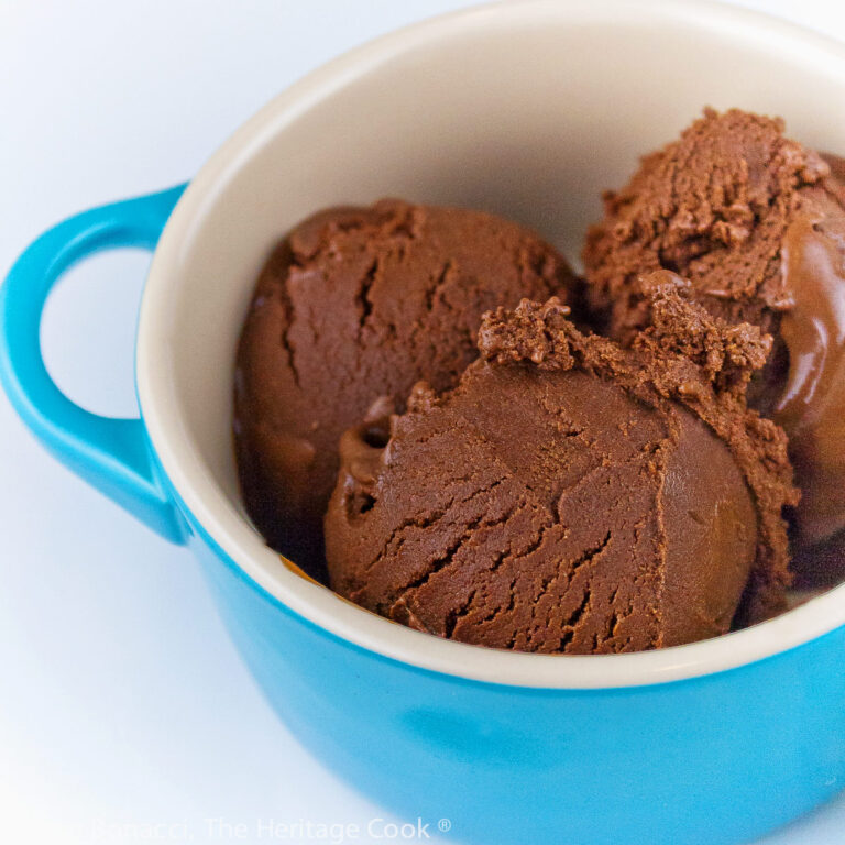 Icy Cold Mocha-Chocolate Gelato • The Heritage Cook