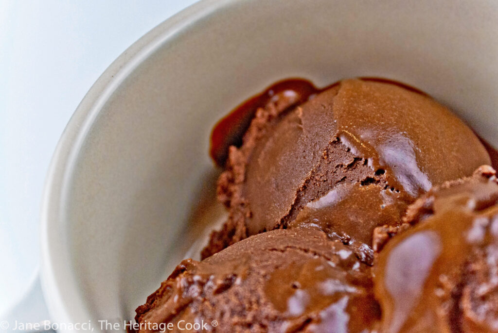 Chocolate Brownie Bourbon Gelato (Gluten-Free) • The Heritage Cook