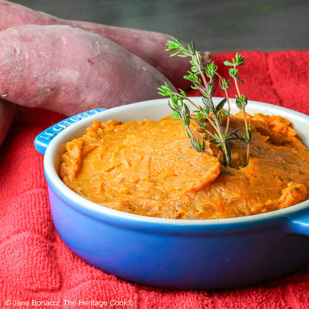 Mashed Ginger Cardamom Sweet Potatoes (GF) • The Heritage Cook