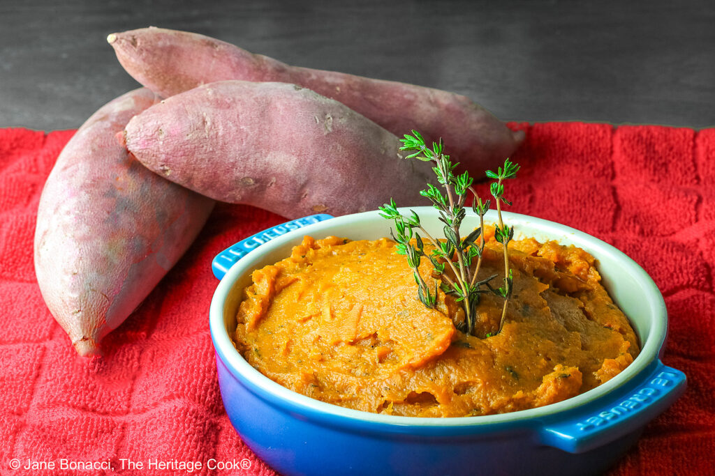 Mashed Ginger Cardamom Sweet Potatoes (GF) • The Heritage Cook