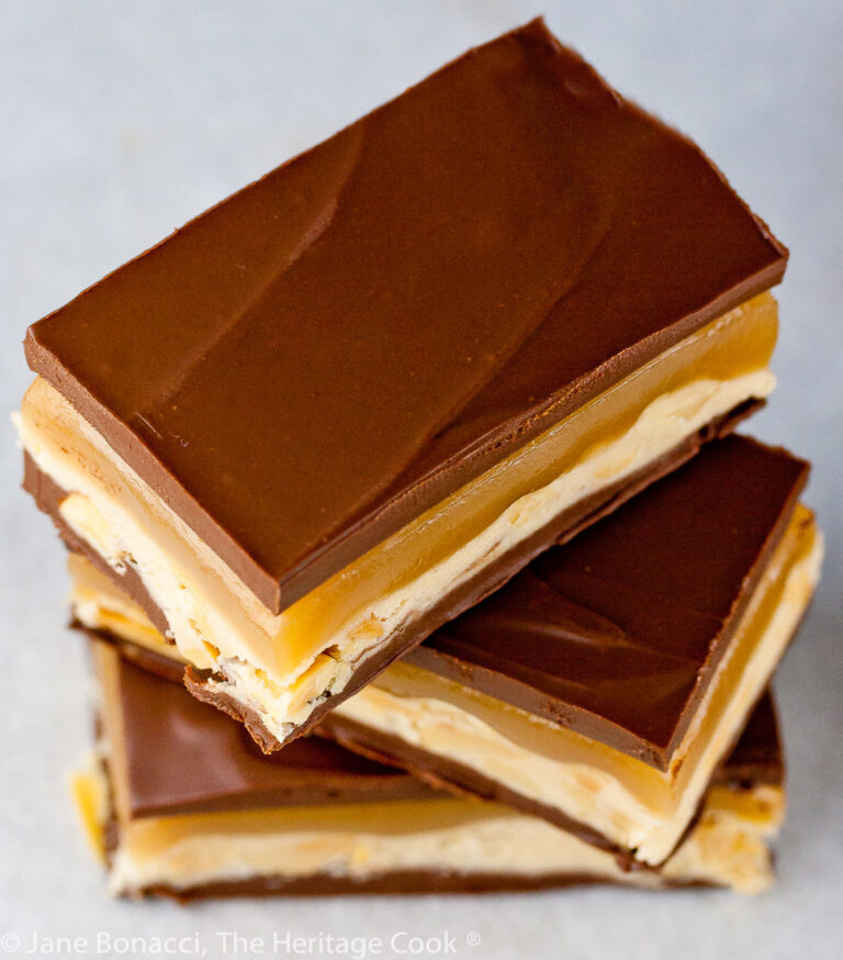 Homemade Snickers Bars (Gluten Free) • The Heritage Cook