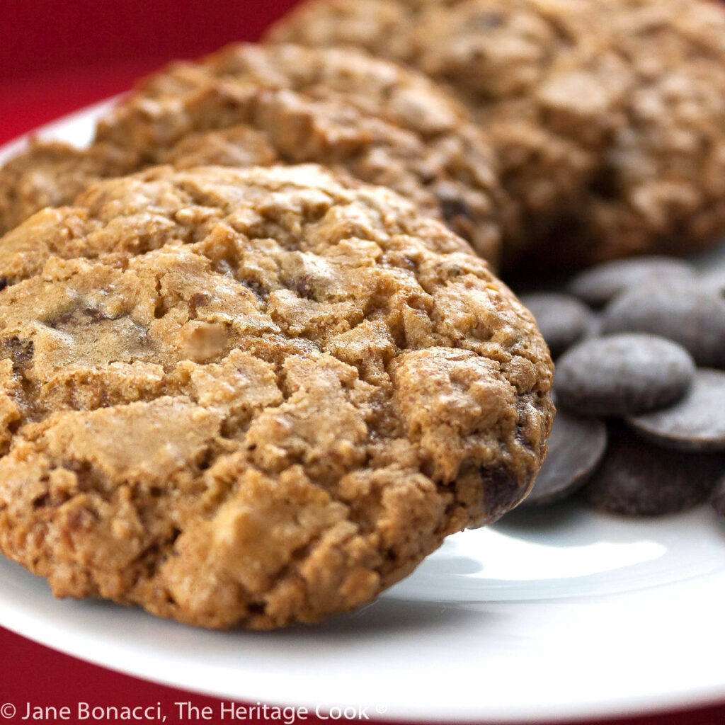 Coconut Double Chocolate Chunk Cookies (GF) • The Heritage Cook