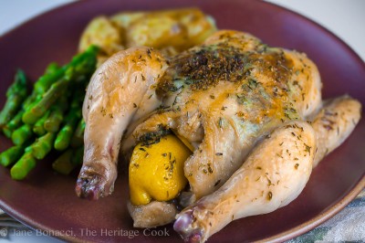 Roasted Game Hens with Herb Butter and Rosemary Potatoes (Gluten-Free ...