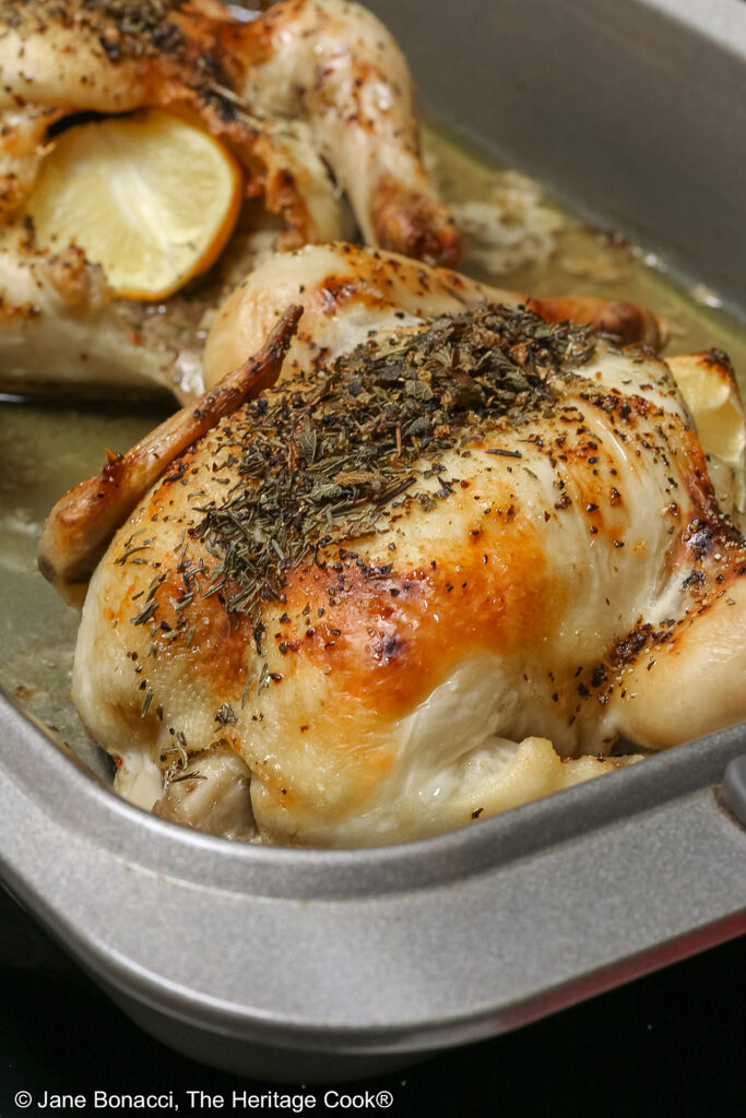 Roasted Game Hens with Compound Herb Butter (GF) • The Heritage Cook