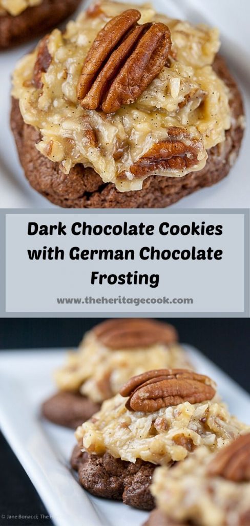 Dark Chocolate Cookies with German Chocolate Frosting (Gluten-Free ...