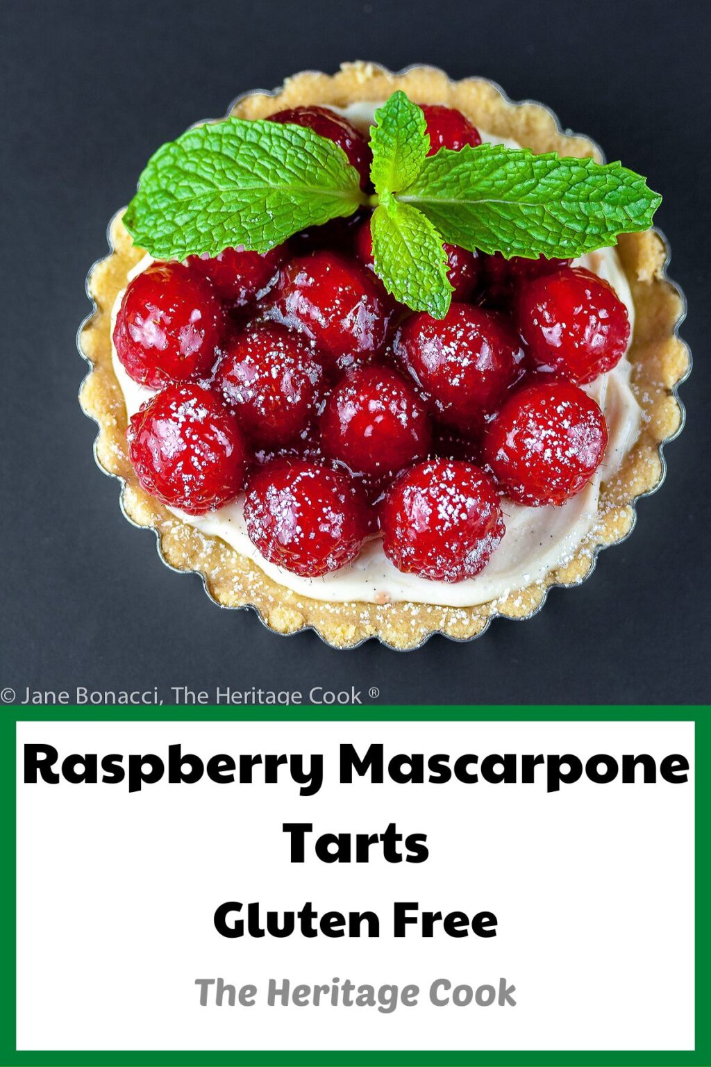 Individual Raspberry Mascarpone Tarts (Gluten-Free) • The Heritage Cook