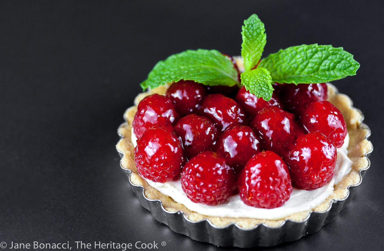 Individual Raspberry Mascarpone Tarts (Gluten-Free) • The Heritage Cook