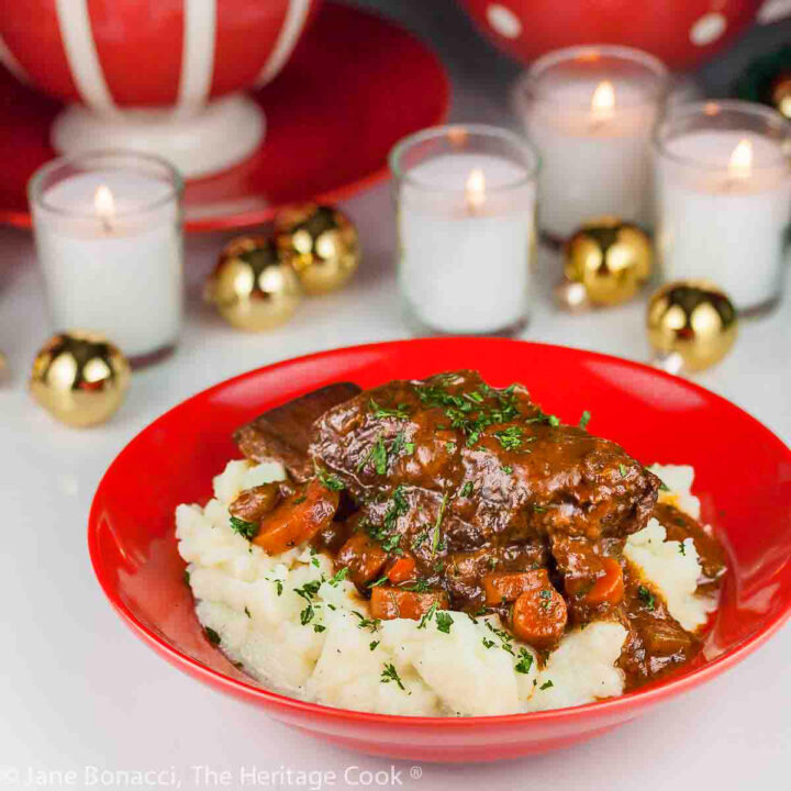 Red Wine Braised Short Ribs (Gluten-Free) • The Heritage Cook