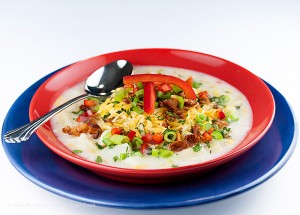 Loaded Potato Leek Chowder • The Heritage Cook