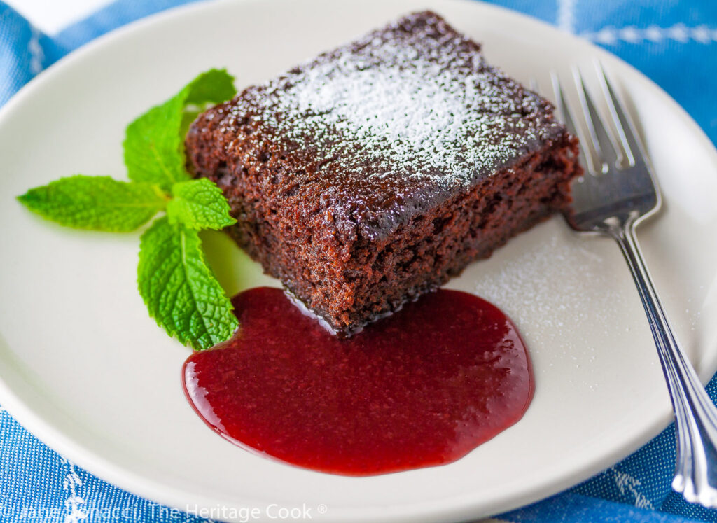Luscious Chocolate Cake with Raspberry Sauce (Gluten Free) • The ...
