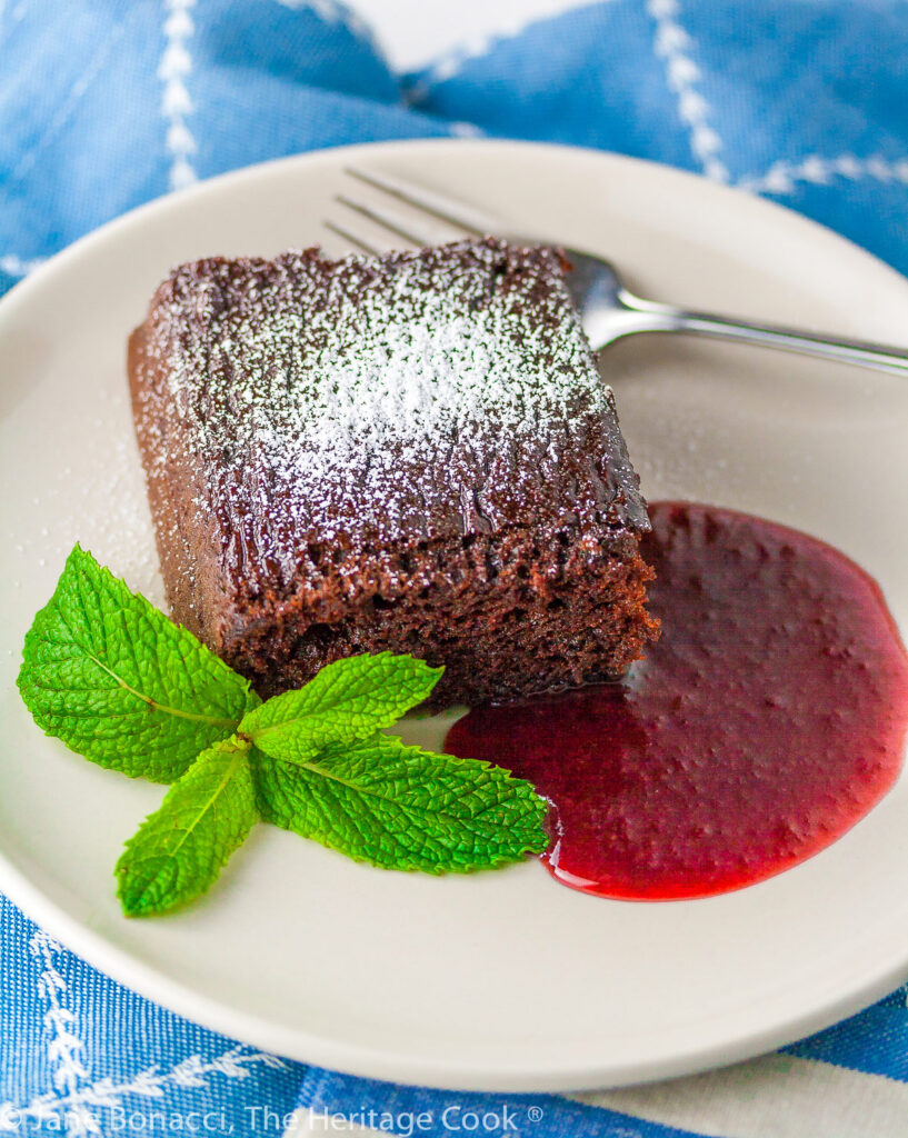 Luscious Chocolate Cake with Raspberry Sauce (Gluten Free) • The ...