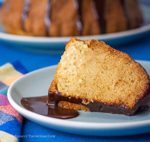 A Love Story - Bourbon Vanilla Bundt Cake with Chocolate Glaze • The ...