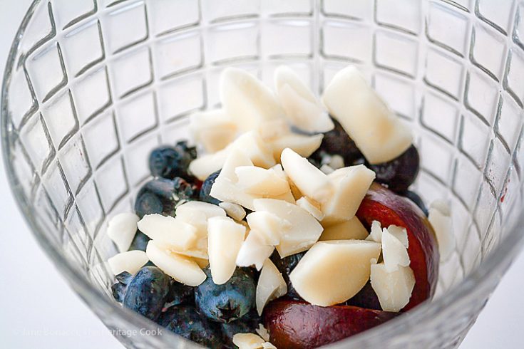 Patriotic Red, White Chocolate, and Blue Sundaes • The Heritage Cook