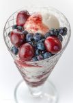 Patriotic Red, White Chocolate, and Blue Sundaes • The Heritage Cook