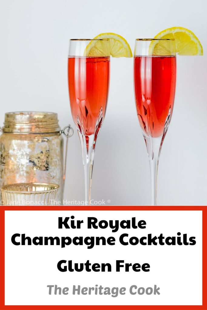 Kir Royale Champagne Cocktails • The Heritage Cook