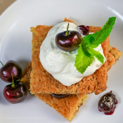 Fresh Cherry Shortcake with White Chocolate Whipped Cream (Gluten-Free ...