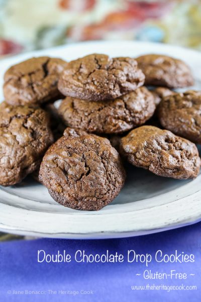Double Chocolate Drop Cookies (Gluten-Free) • The Heritage Cook