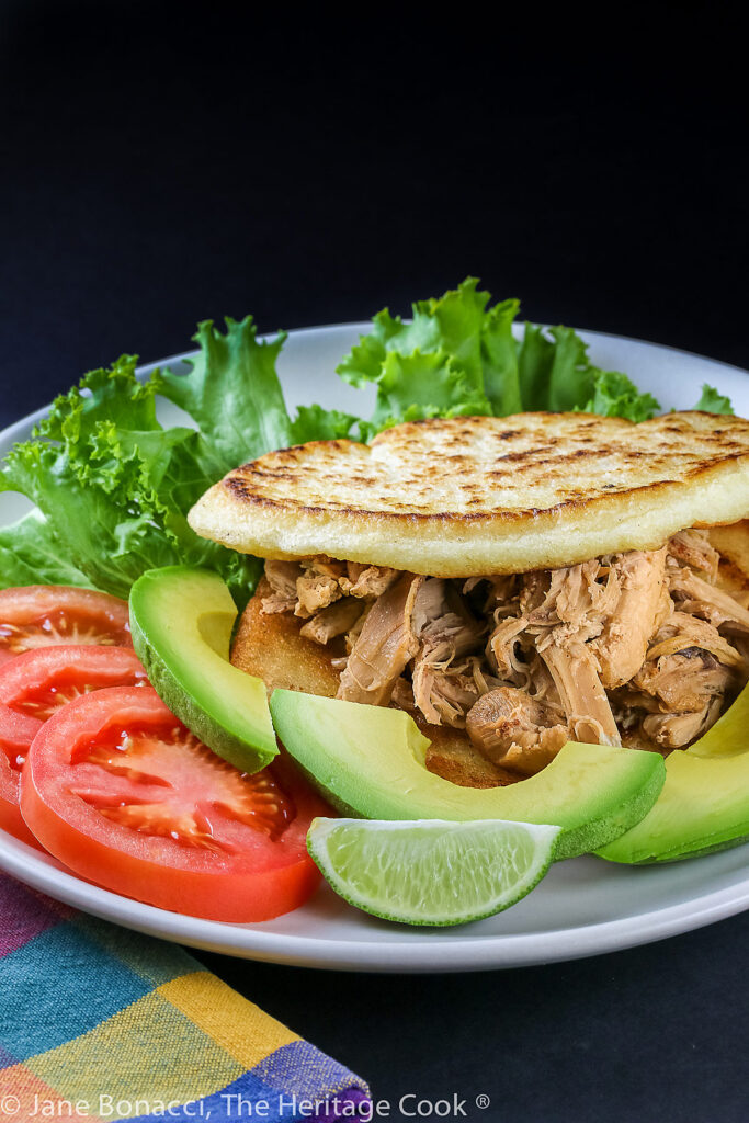 Instant Pot Chicken Filled Arepas (Gluten Free) • The Heritage Cook