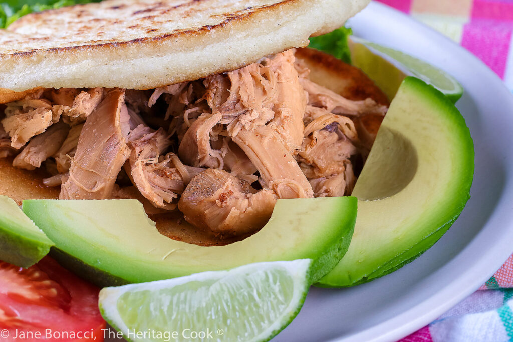 Instant Pot Chicken Filled Arepas (Gluten Free) • The Heritage Cook