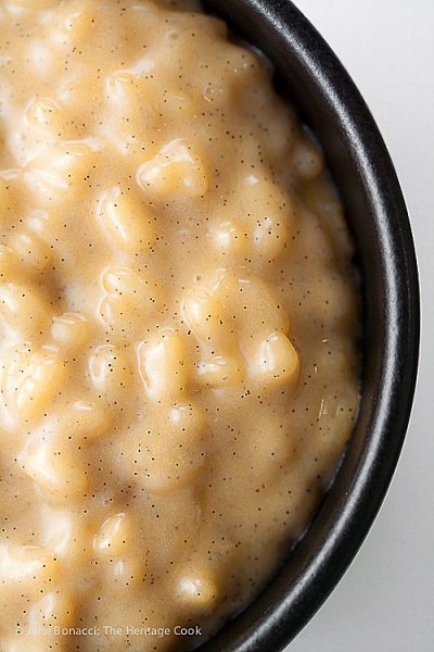 Gluten Free White Chocolate Rice Pudding • The Heritage Cook