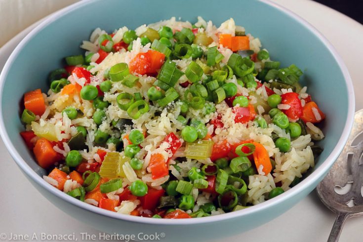 Easy Vegetable Loaded Rice (Gluten Free) • The Heritage Cook