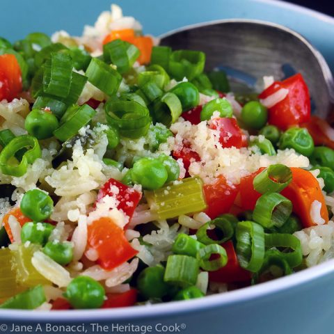Easy Vegetable Loaded Rice (Gluten Free) • The Heritage Cook