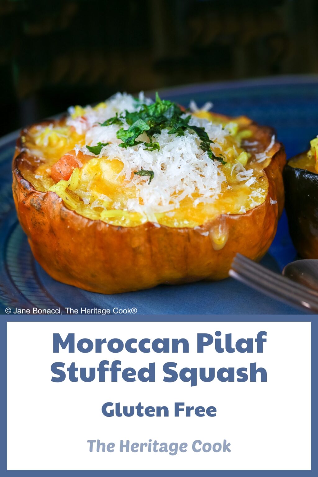 Moroccan Pilaf and Vegetable Stuffed Squash (GF) • The Heritage Cook