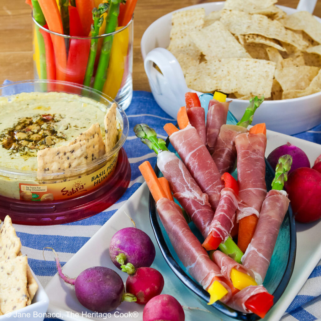 Prosciutto-Wrapped Veggie Sticks (Gluten-Free) • The Heritage Cook