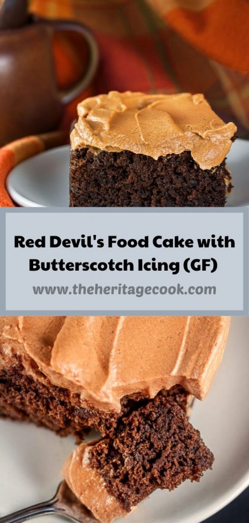 Red Devil's Food Cake with Butterscotch Icing (Gluten-Free) • The ...