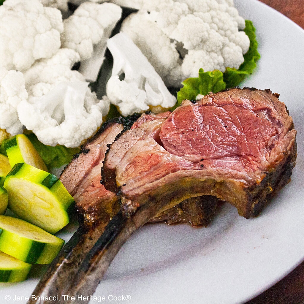 Rack of Lamb with Rosemary Mustard Glaze (GF) • The Heritage Cook