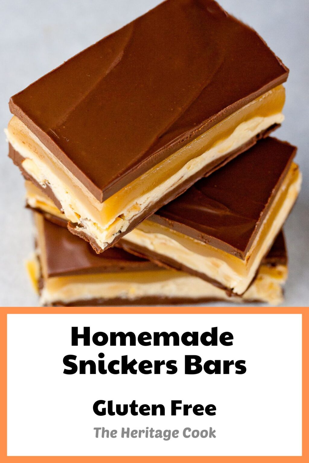 Homemade Snickers Bars (Gluten Free) • The Heritage Cook