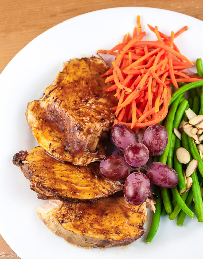 Turkey Breast with Pomegranate Glaze (Gluten Free) • The Heritage Cook