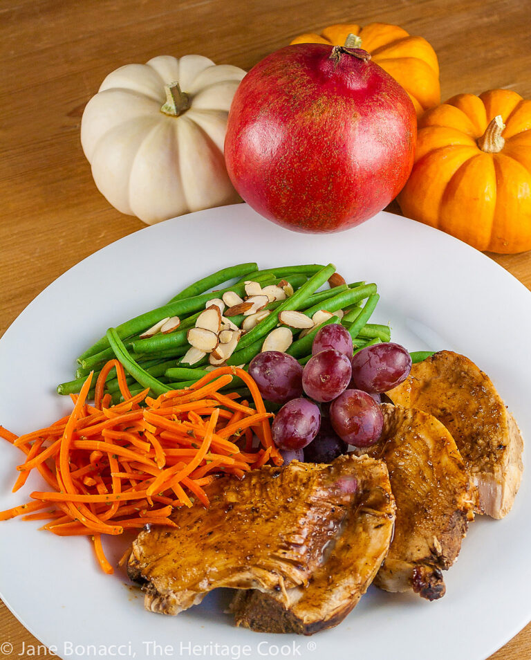 Turkey Breast with Pomegranate Glaze (Gluten Free) • The Heritage Cook