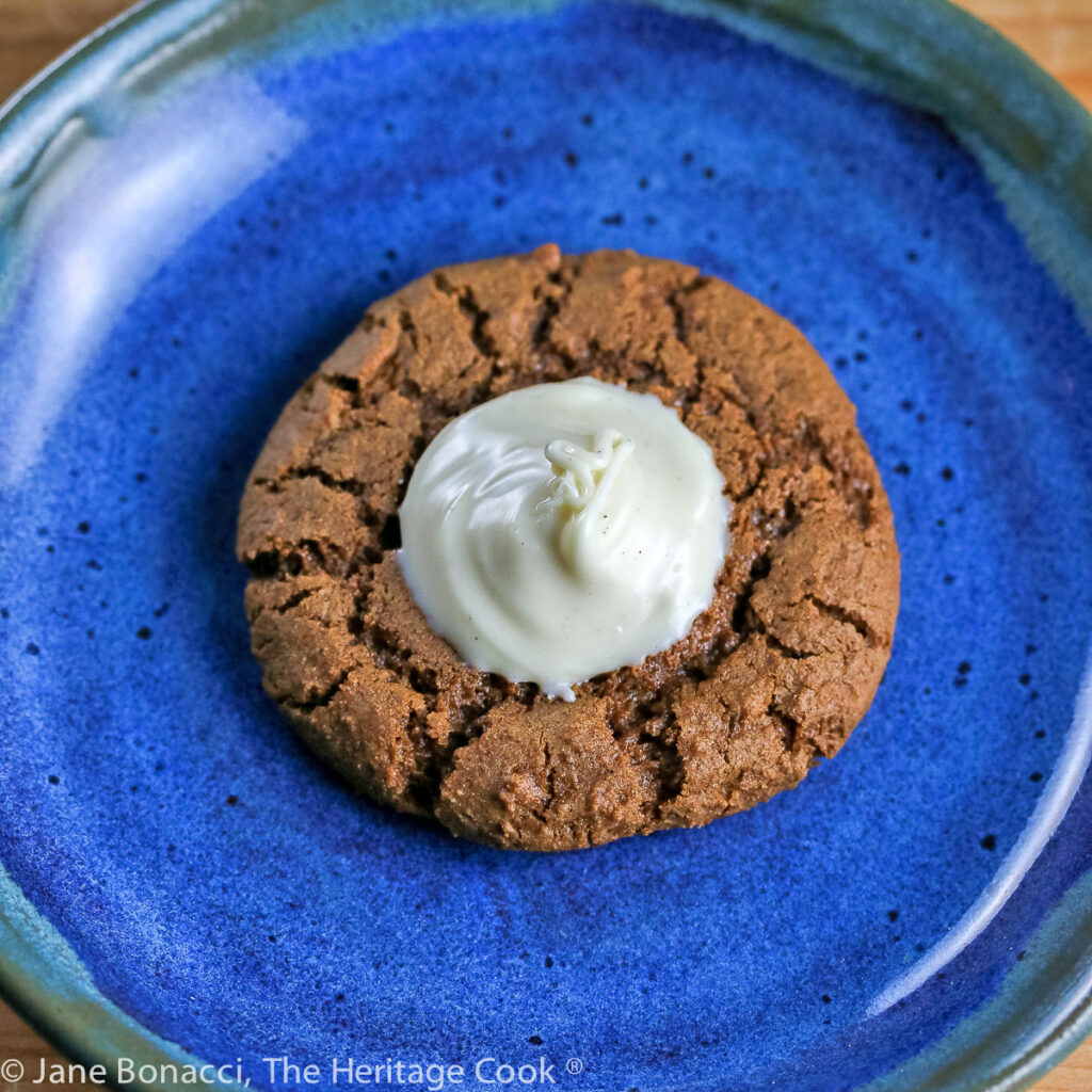 Ginger White Chocolate Thumbprint Cookies (Gluten Free) • The Heritage ...