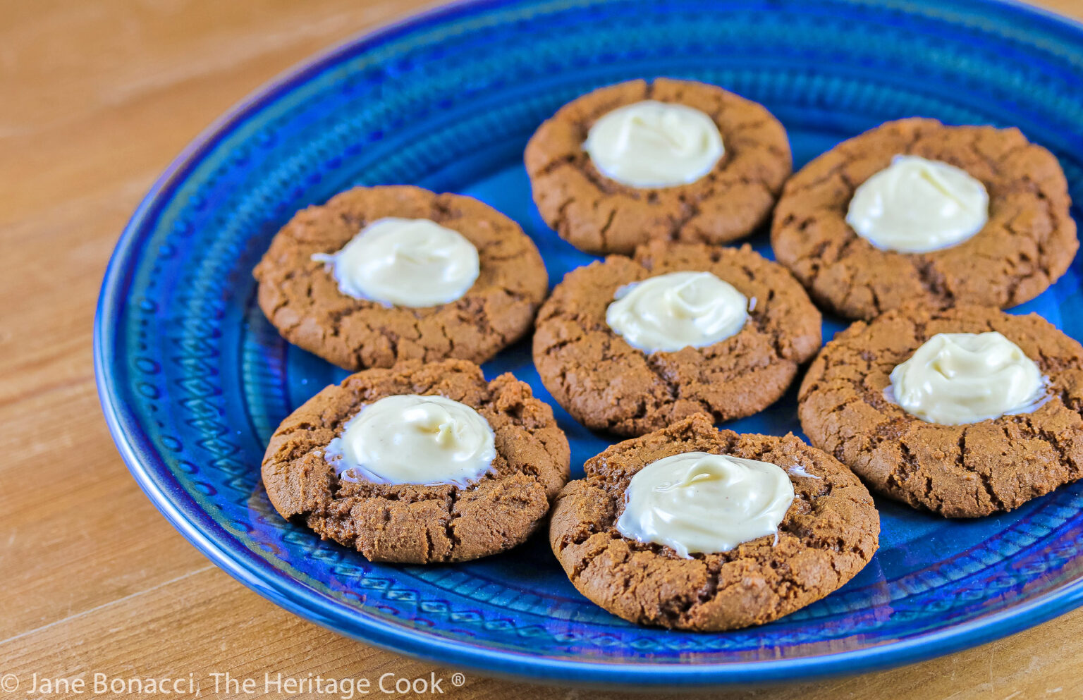 Ginger White Chocolate Thumbprint Cookies (Gluten Free) • The Heritage ...