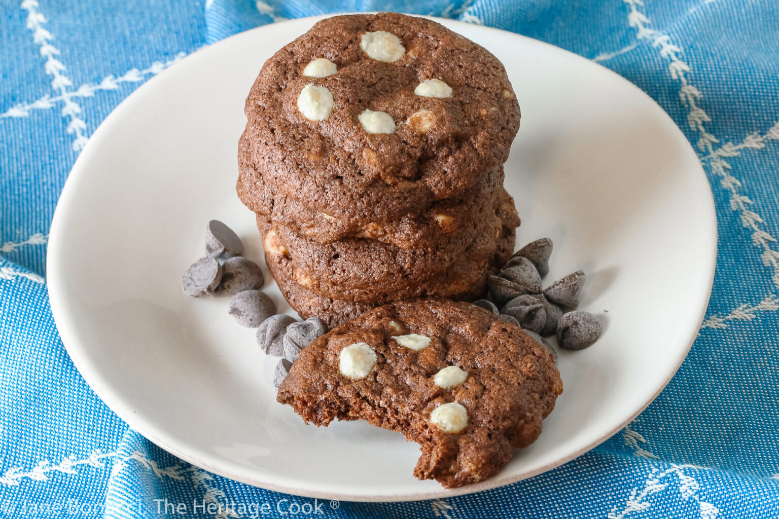 Quadruple Chocolate Cookies (Gluten Free) • The Heritage Cook