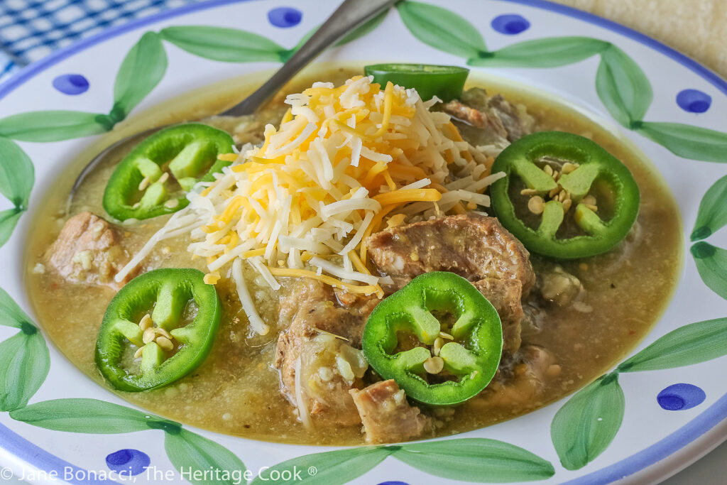 Pork Chile Verde - Instant Pot (Gluten Free) • The Heritage Cook