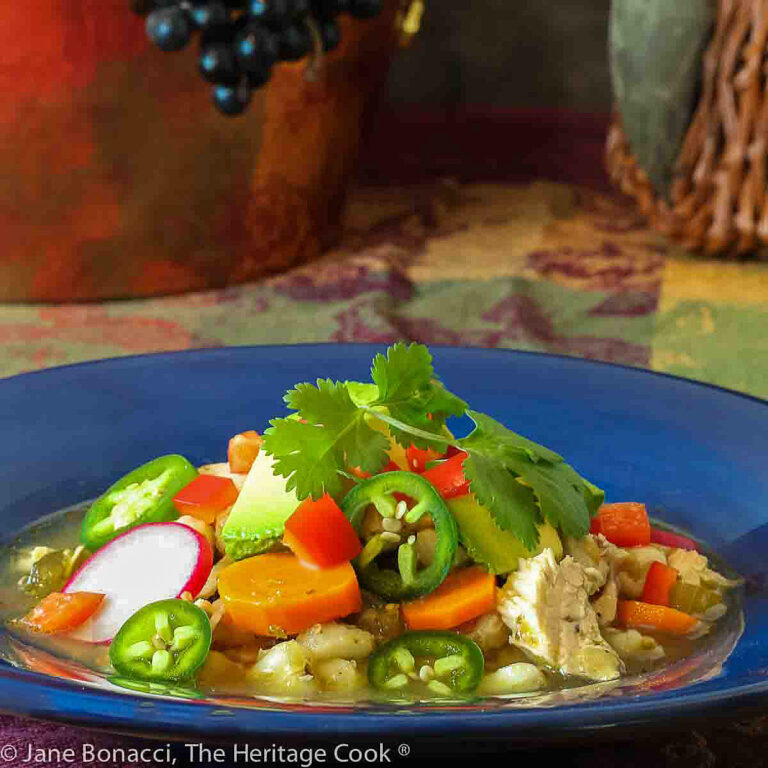 Green Posole Turkey Soup (Gluten Free) • The Heritage Cook
