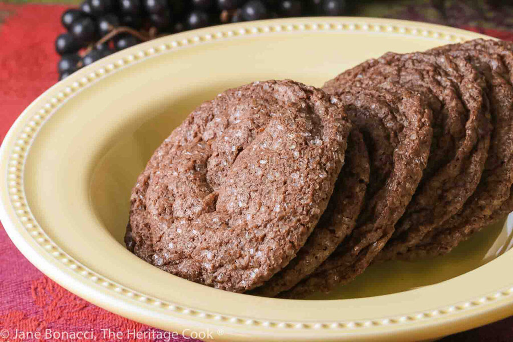 Sparkling Chocolate Sugar Cookies (Gluten Free) • The Heritage Cook