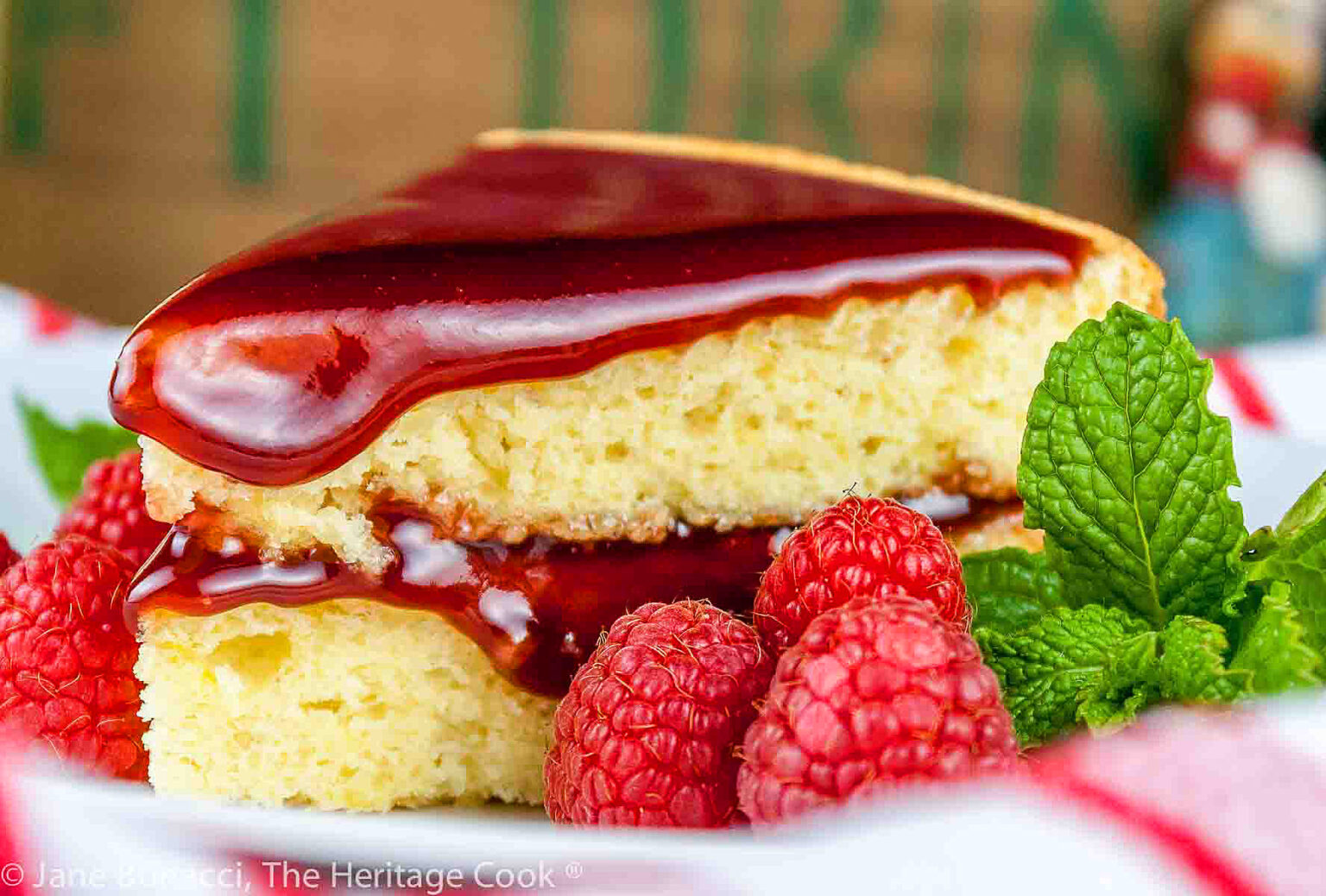 Almond Raspberry Cake with Raspberry Chocolate Cassis Glaze (GF) • The ...