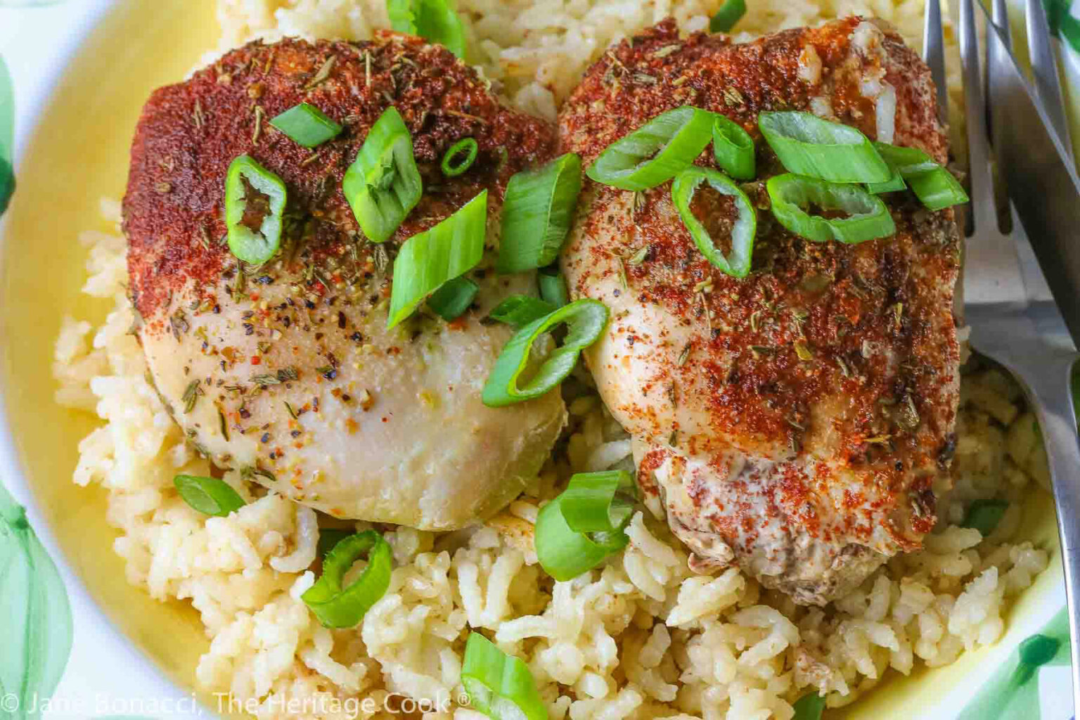 Easy Baked Chicken and Rice (Gluten Free) • The Heritage Cook