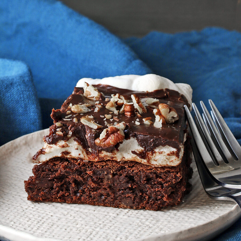 Mississippi Mud Brownies (Gluten Free) • The Heritage Cook