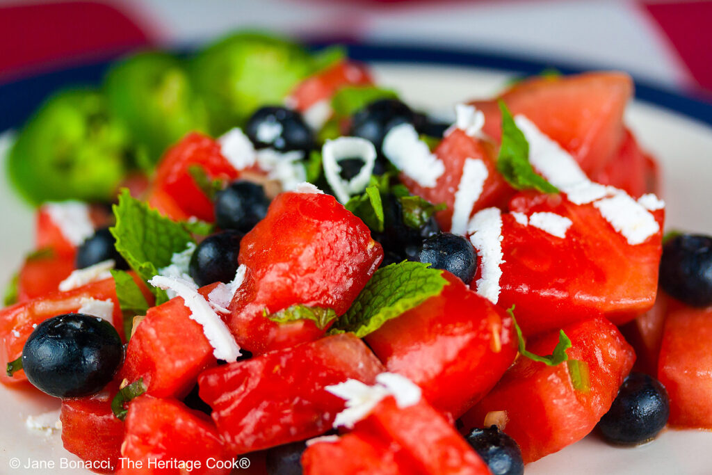 Firecracker Watermelon Salad (GF) • The Heritage Cook
