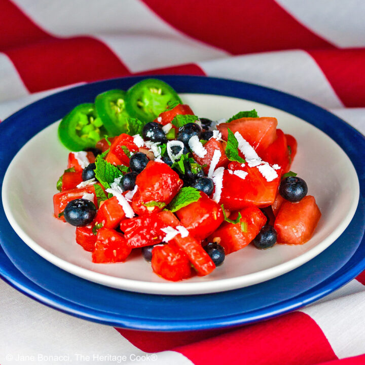 Firecracker Watermelon Salad (GF) • The Heritage Cook