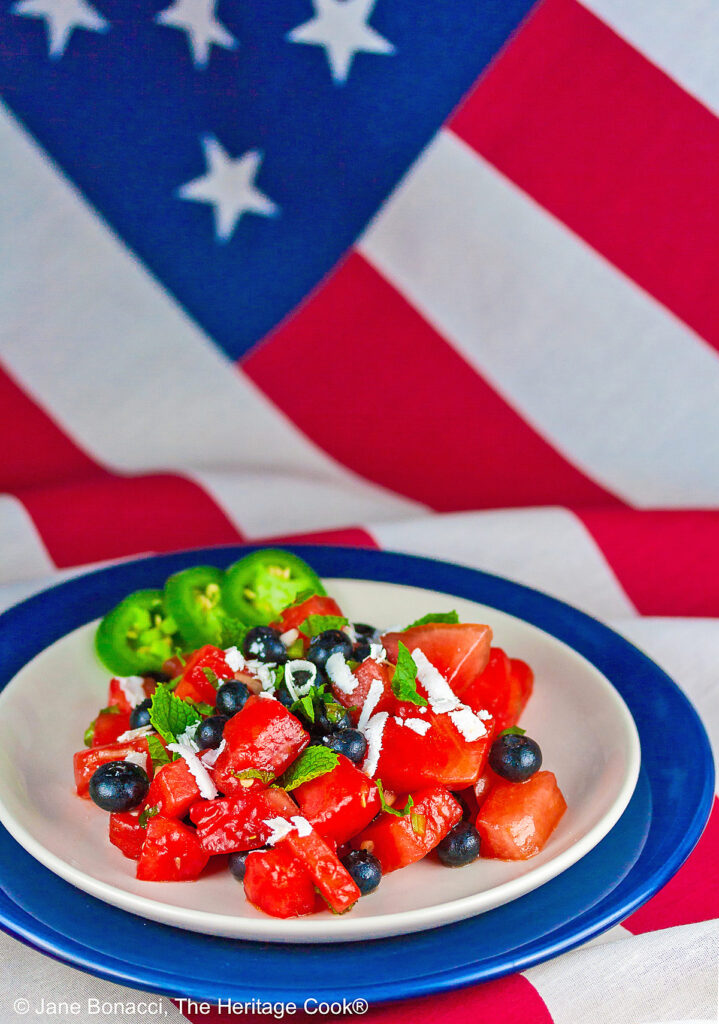 Firecracker Watermelon Salad (GF) • The Heritage Cook