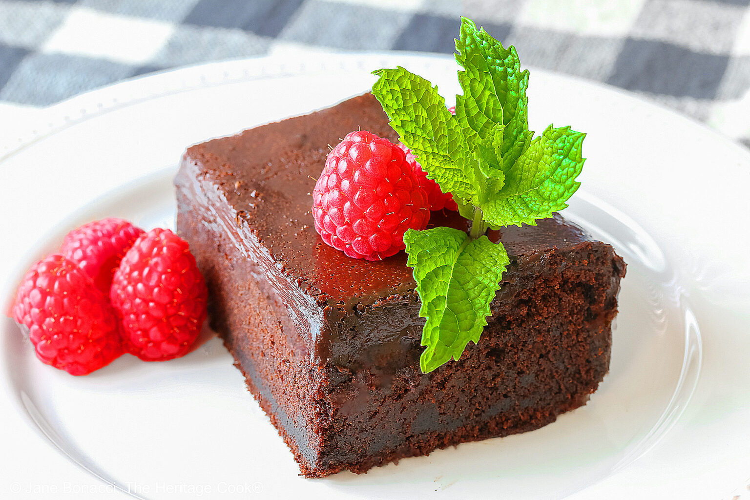 Chilled Chocolate Snack Cake (GF-DF) • The Heritage Cook
