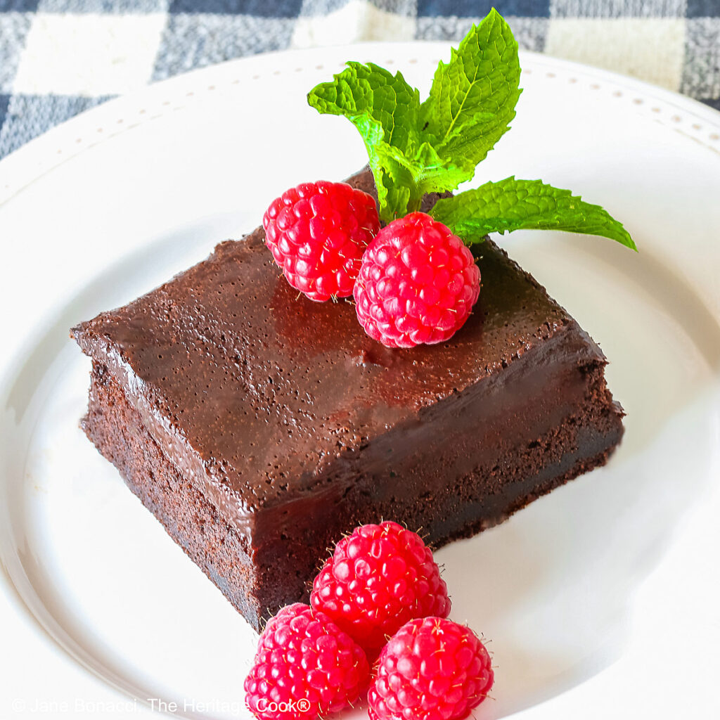 Chilled Chocolate Snack Cake (GF-DF) • The Heritage Cook