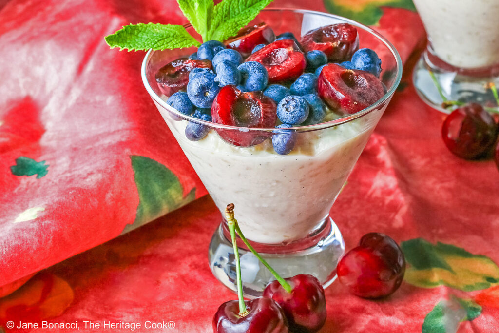 French Rice Pudding with White Chocolate • The Heritage Cook