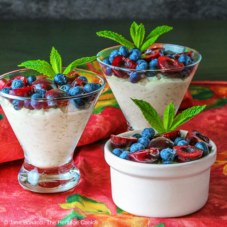 French Rice Pudding with White Chocolate • The Heritage Cook