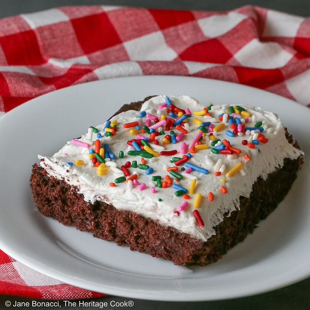 Hoosier Chocolate Cake with Whipped Vanilla Frosting (GF) • The ...